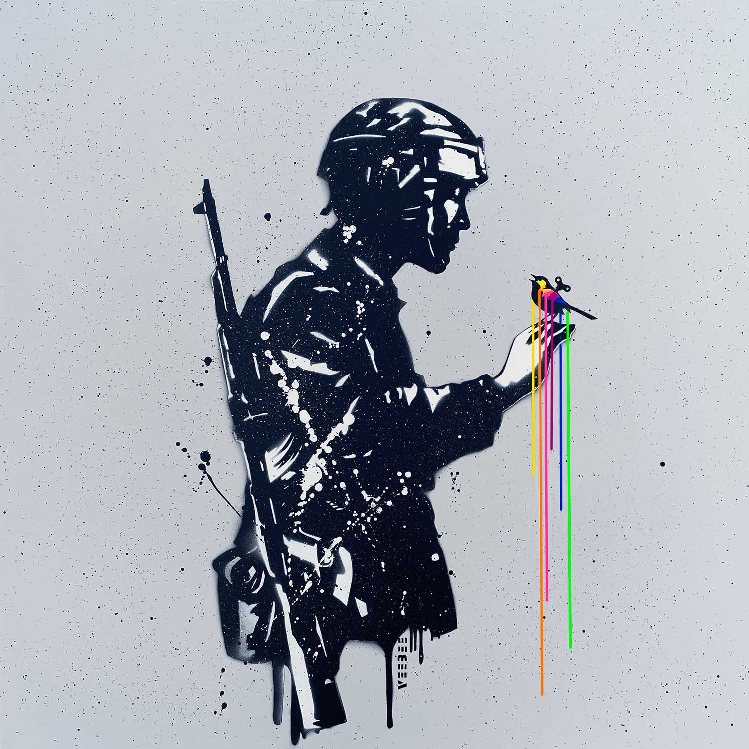 VeeBee Art & Design - VeeBee soldier war no more